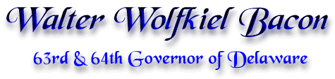 Delaware Governor's - 1901 to 1949